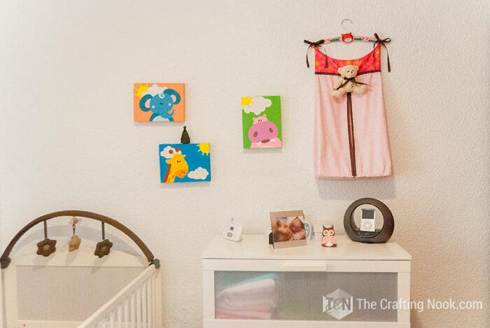 DIY Wall Hanging Diaper Stacker - The Crafting Nook