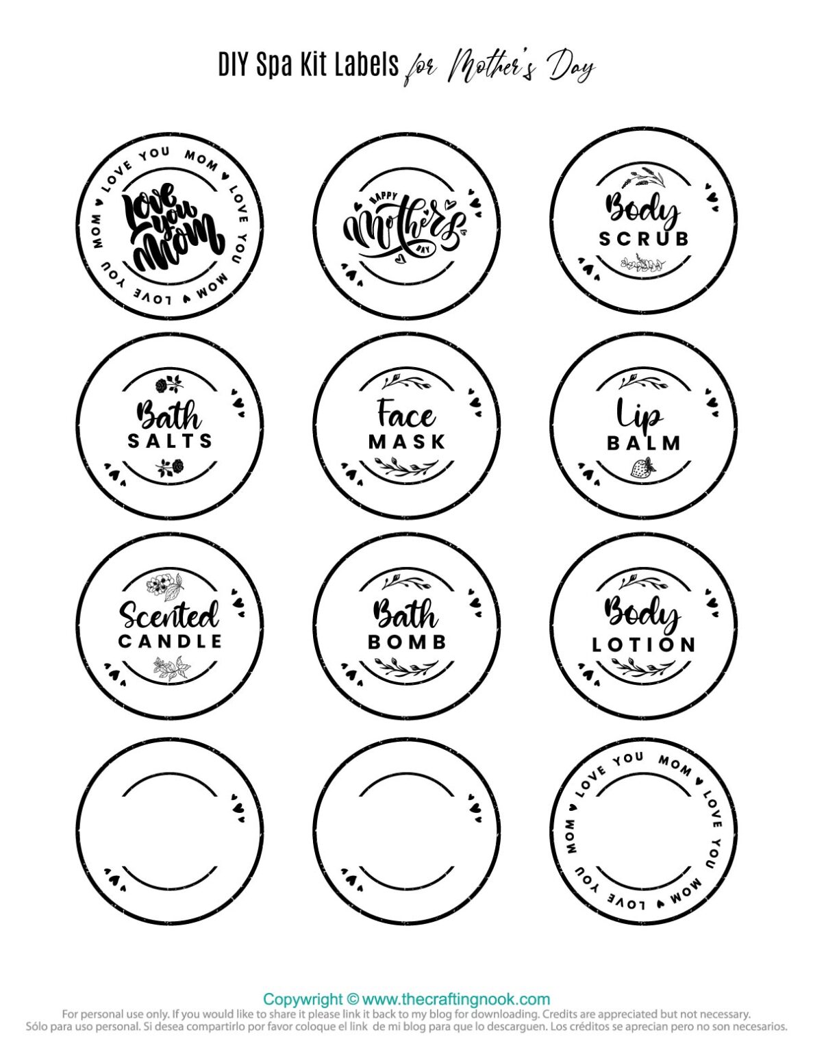 Relaxing DIY Spa Kit for Mother's Day - The Crafting Nook