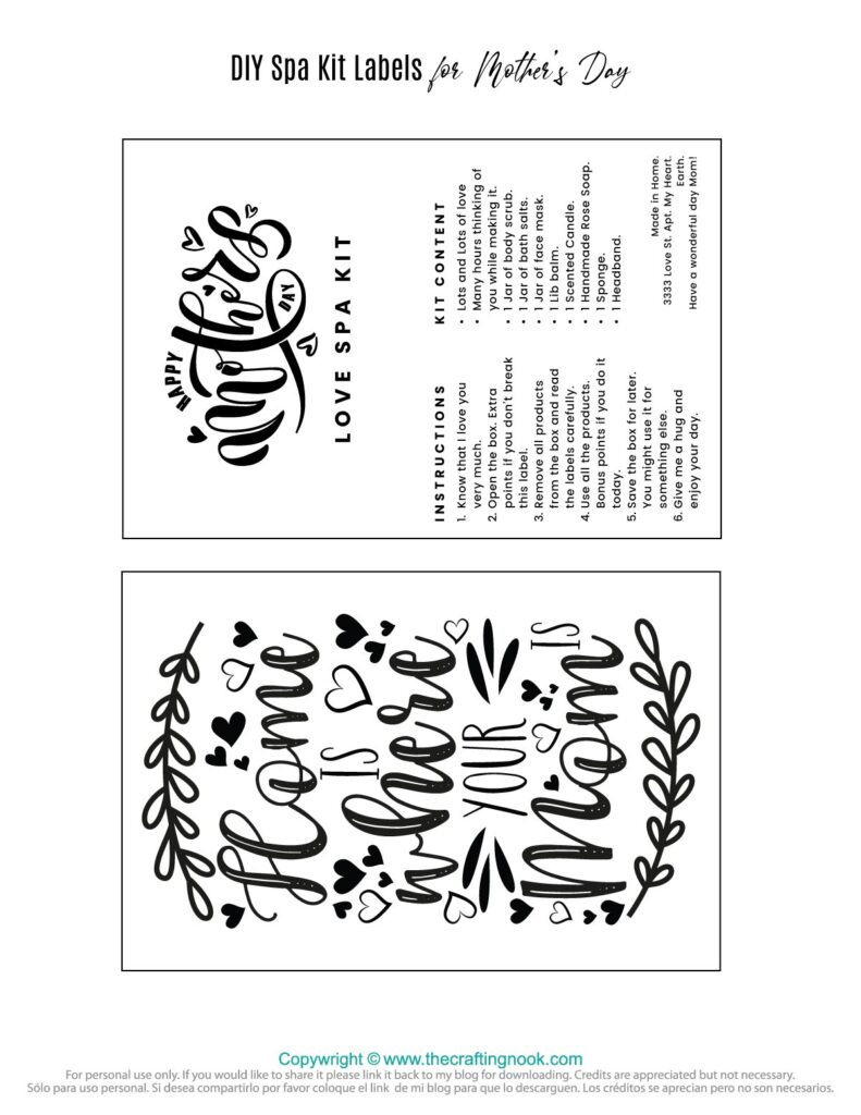 Relaxing DIY Spa Kit for Mother's Day - The Crafting Nook