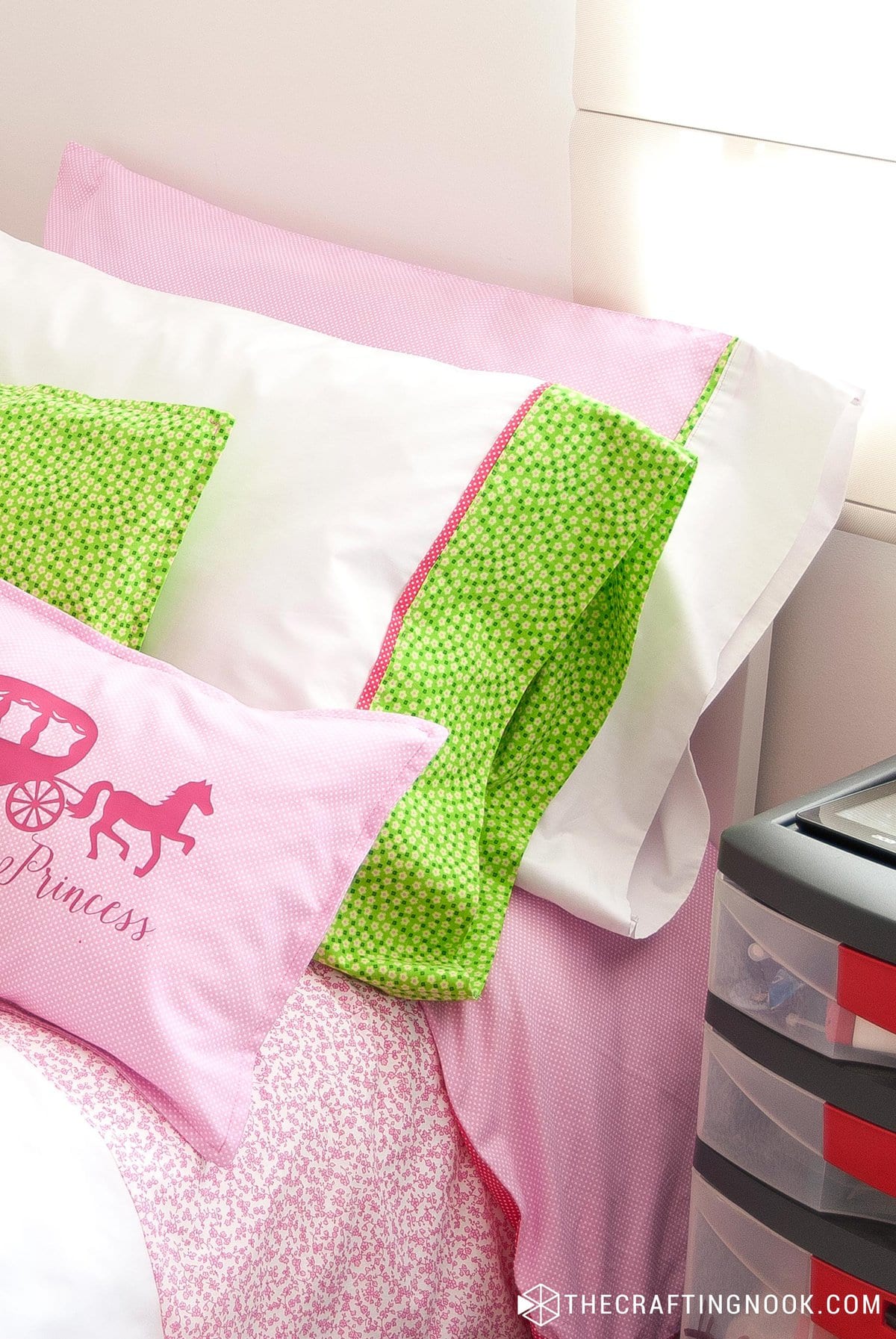 How to Make a Pillowcase in 20 Minutes or Less - The Crafting Nook