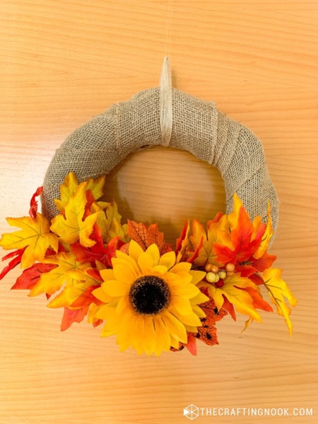 DIY Burlap Wreath for Fall - The Crafting Nook