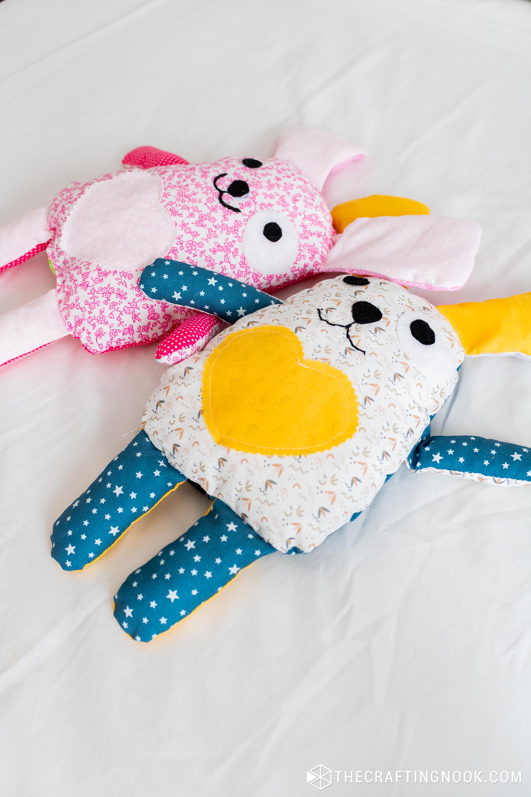 Free Stuffed Dog Sewing Pattern (Printable PDF) - The Crafting Nook