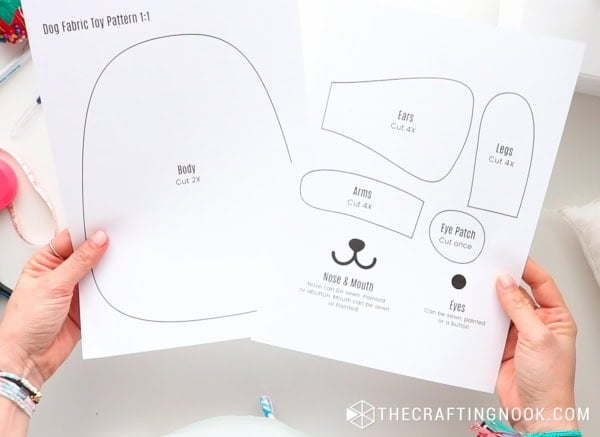 DIY Stuffed Animals: Free Stuffed Dog Sewing Pattern - The Crafting Nook