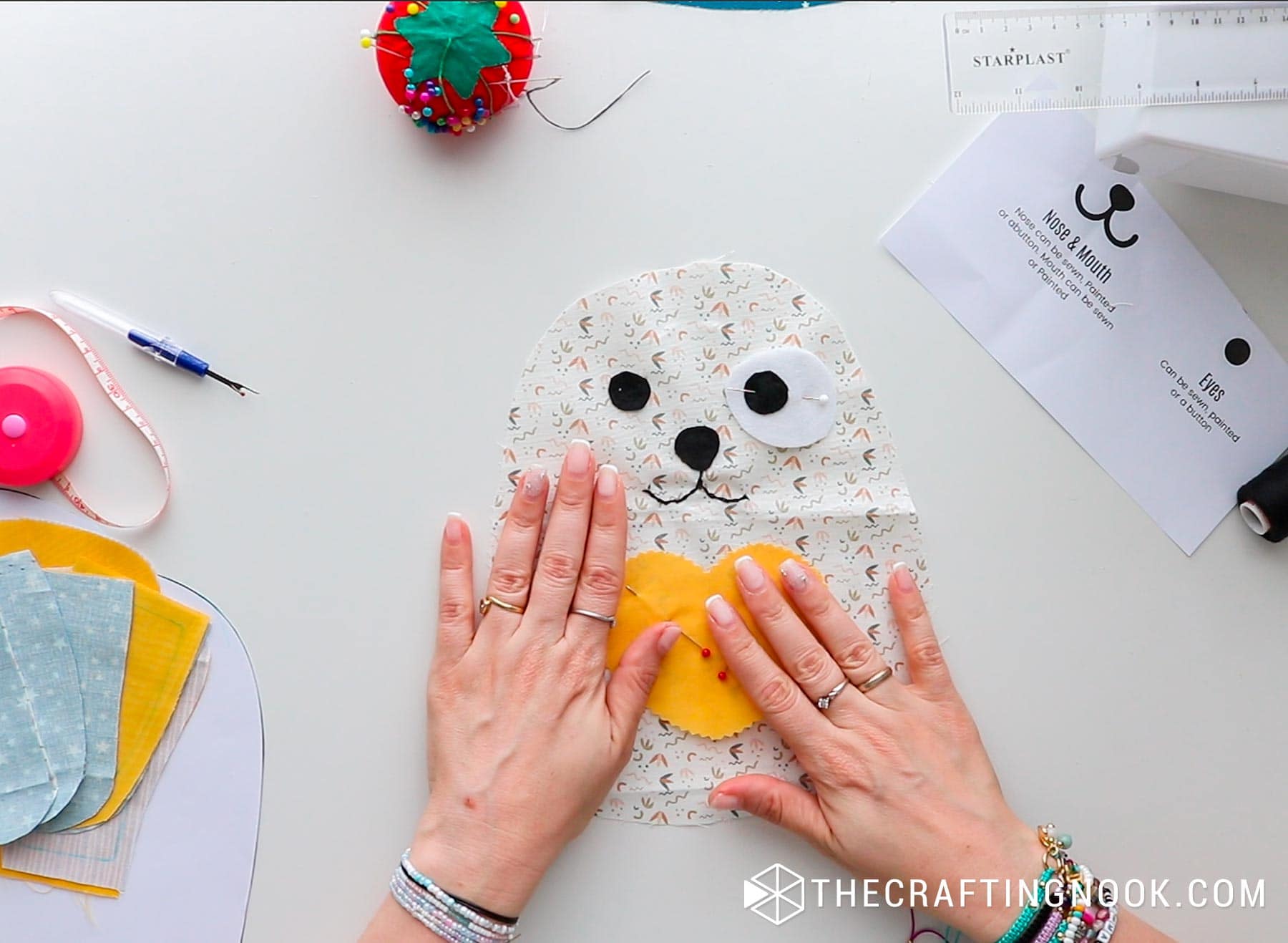 Free Stuffed Dog Sewing Pattern (Printable PDF) - The Crafting Nook